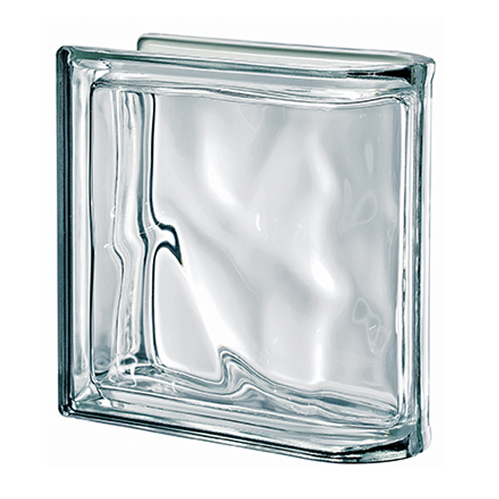 Clear Linear Terminal Wavy Metallised - Staklene Prizme